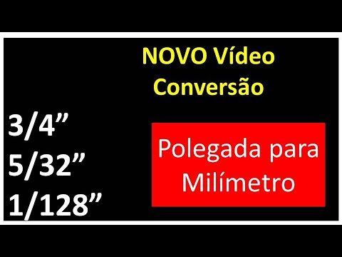 Conversão de 3 e 4 Polegadas para Milímetros | Actualizado octubre 2025