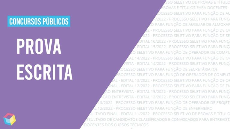 Exemplos de Provas Escritas para Concursos Públicos | Actualizado junio ...